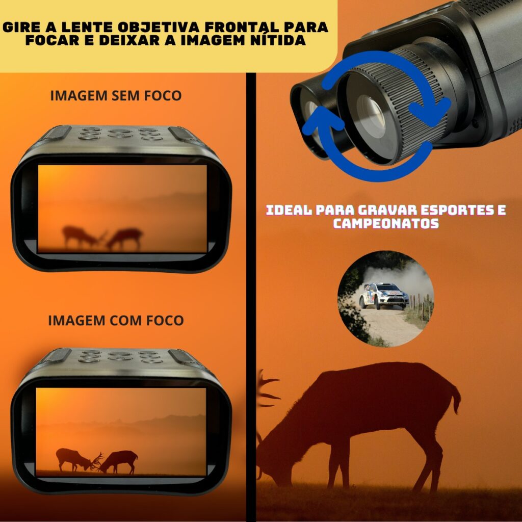 Binôculo Câmera Profissional Zoom Digital Alcance 1km - Mike Shop